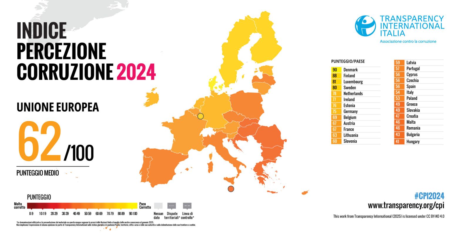 Indice Percezione Corruzione / Corruption Perception Index - Transparency International Italia